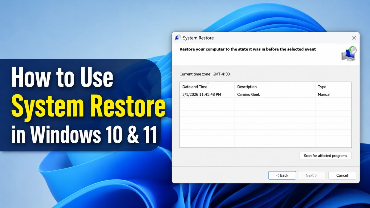 How to Use System Restore in Windows 10 and 11